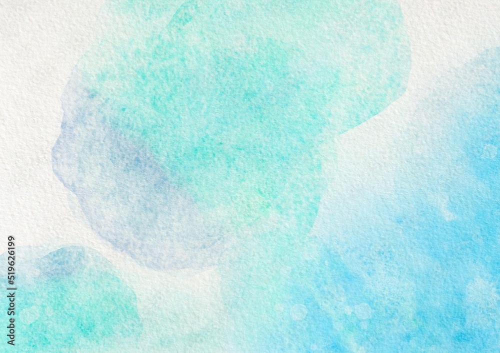 Watercolor Turquoise Color Background Paper Stock Illustration | Adobe ...