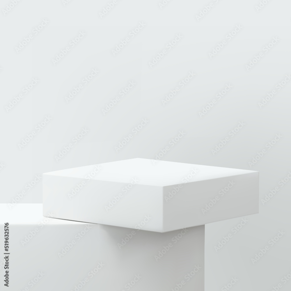 Minimal platform for product showcase. Vector illustration. Stock ...