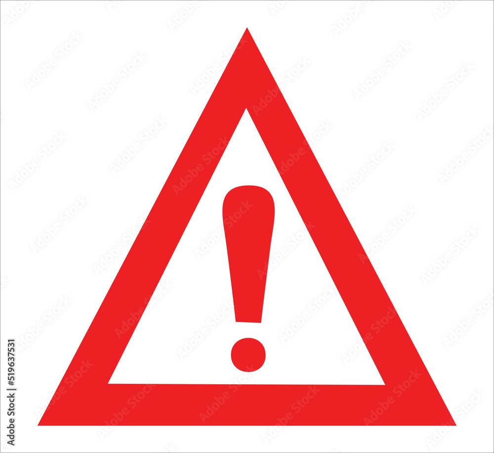 exclamation mark sign warning notice Stock Vector | Adobe Stock