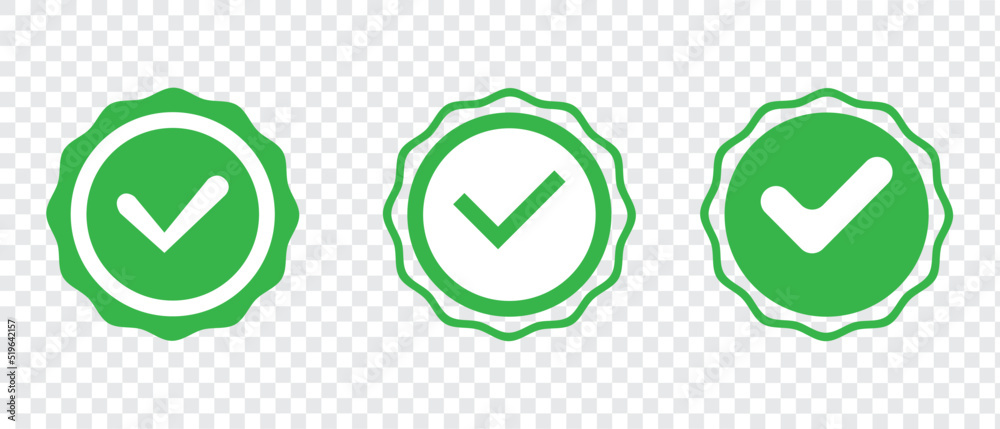 Profile verification check marks icons. Profile verification icons. Set ...