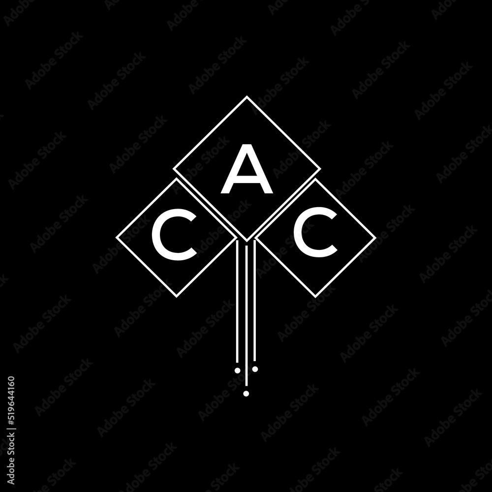 CAC letter logo design with white background in illustrator, CAC vector ...