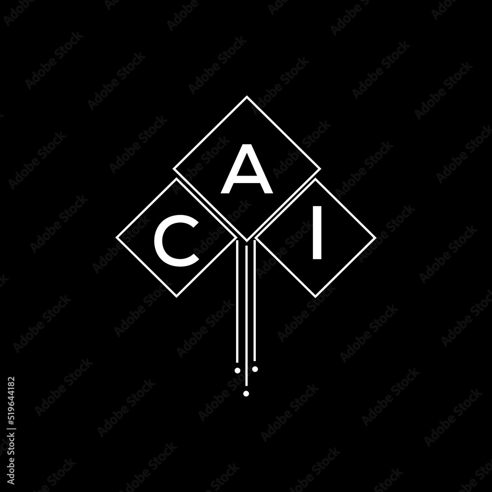 CAI letter logo design with white background in illustrator, CAI vector ...