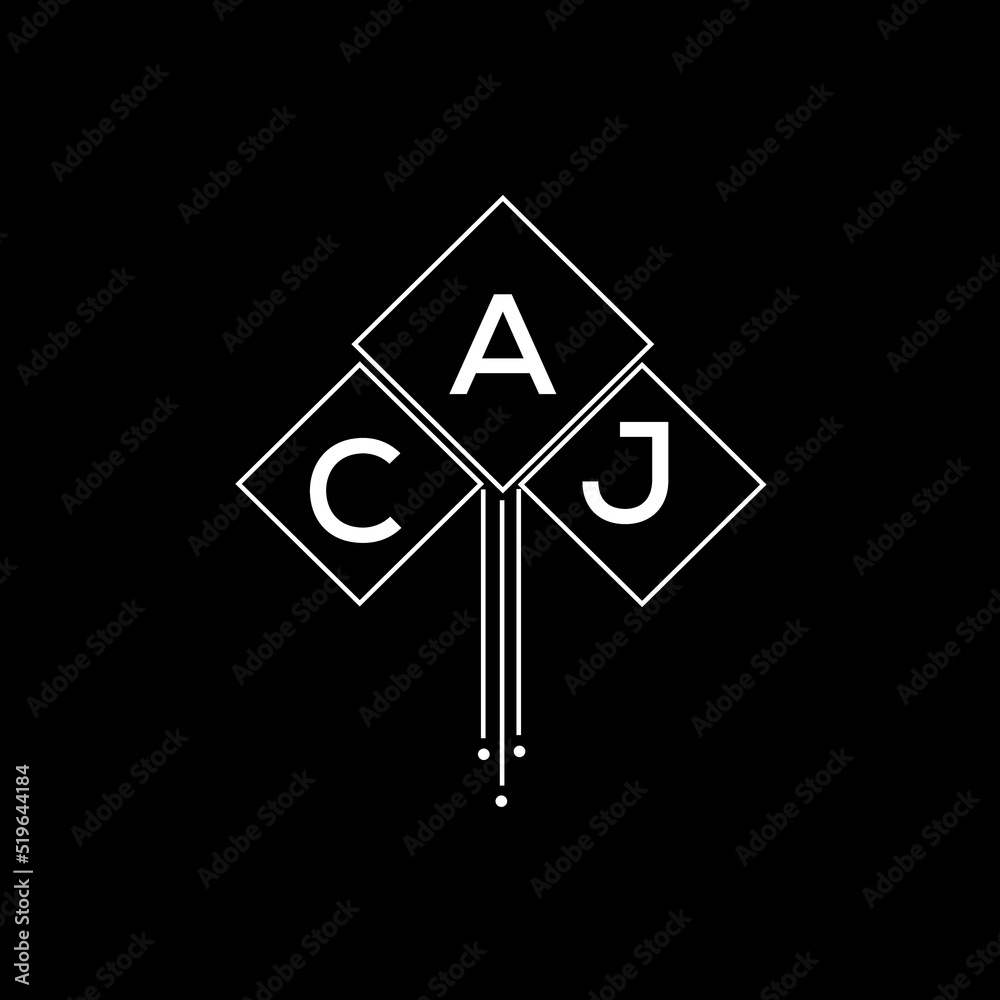 CAJ letter logo design with white background in illustrator, CAJ vector ...