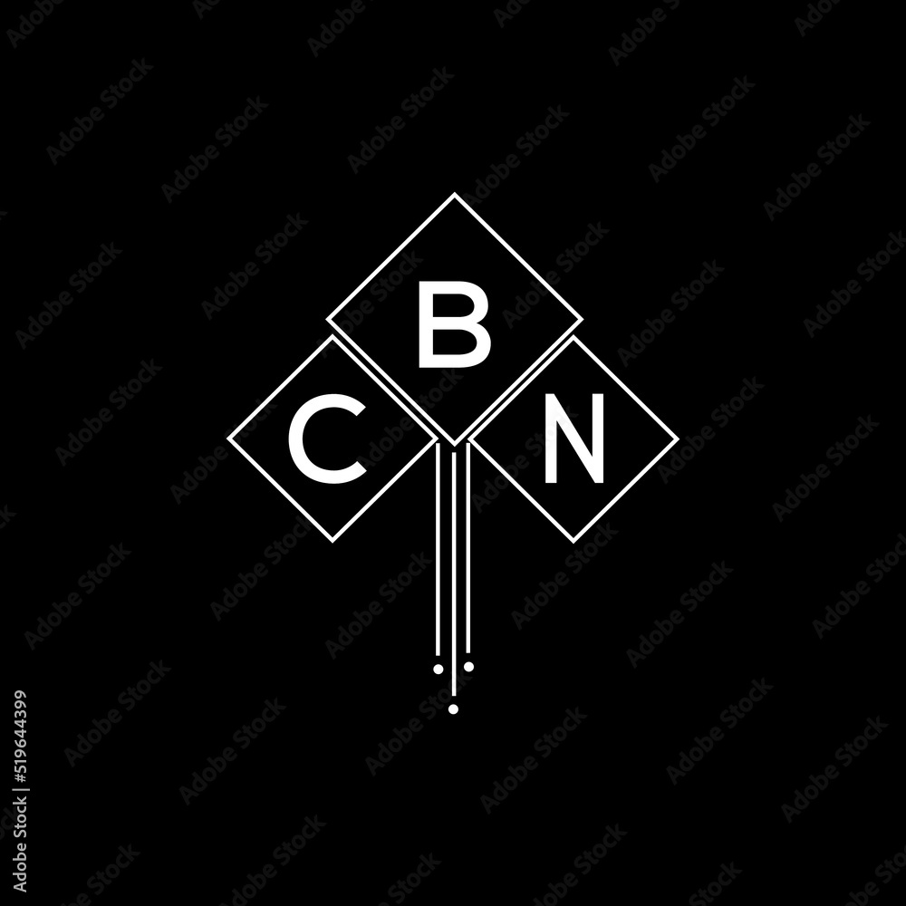 CBN letter logo design with white background in illustrator, CBN vector ...