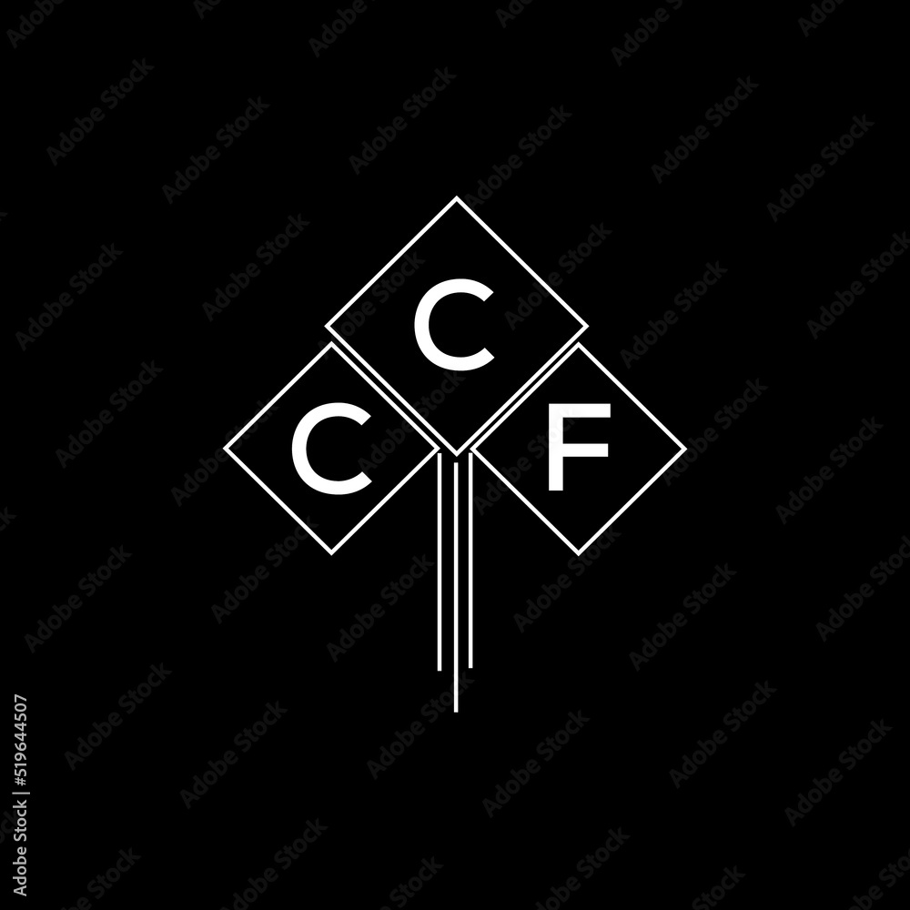 CCF letter logo design with white background in illustrator, CCF vector ...