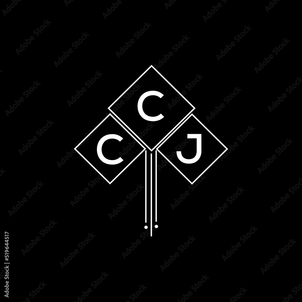 CCJ letter logo design with white background in illustrator, CCJ vector ...