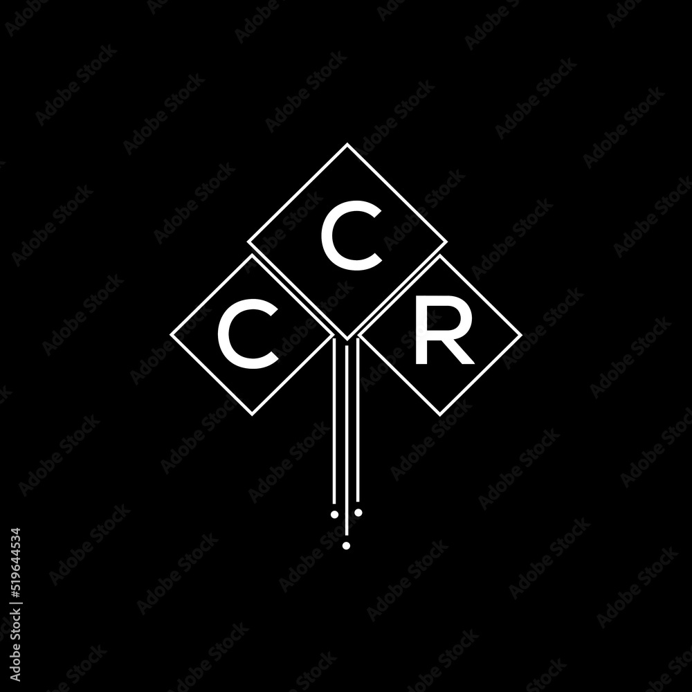CCR letter logo design with Black background in illustrator, CCR vector ...