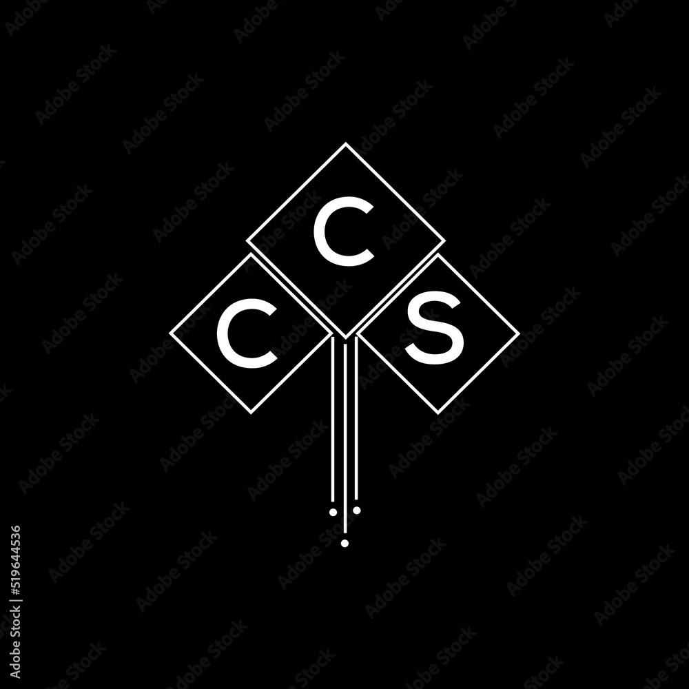 CCS letter logo design with white background in illustrator, CCS vector ...
