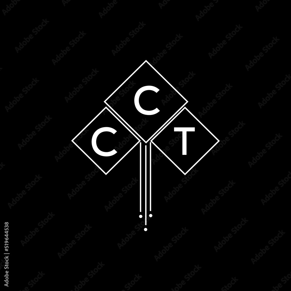 CCT letter logo design with white background in illustrator, CCT vector ...