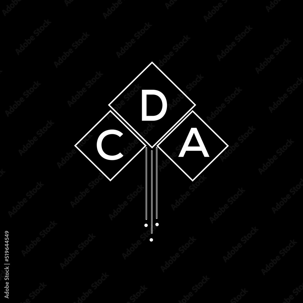 CDA letter logo design with white background in illustrator, CDA vector ...