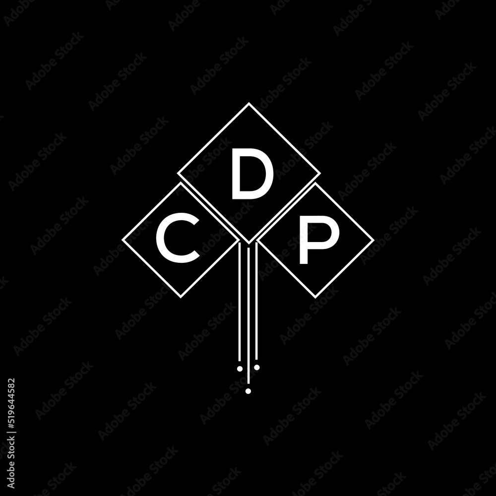 CDP letter logo design with white background in illustrator, CDP vector ...