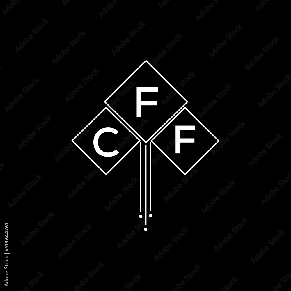 CFF letter logo design with white background in illustrator, CFF vector ...