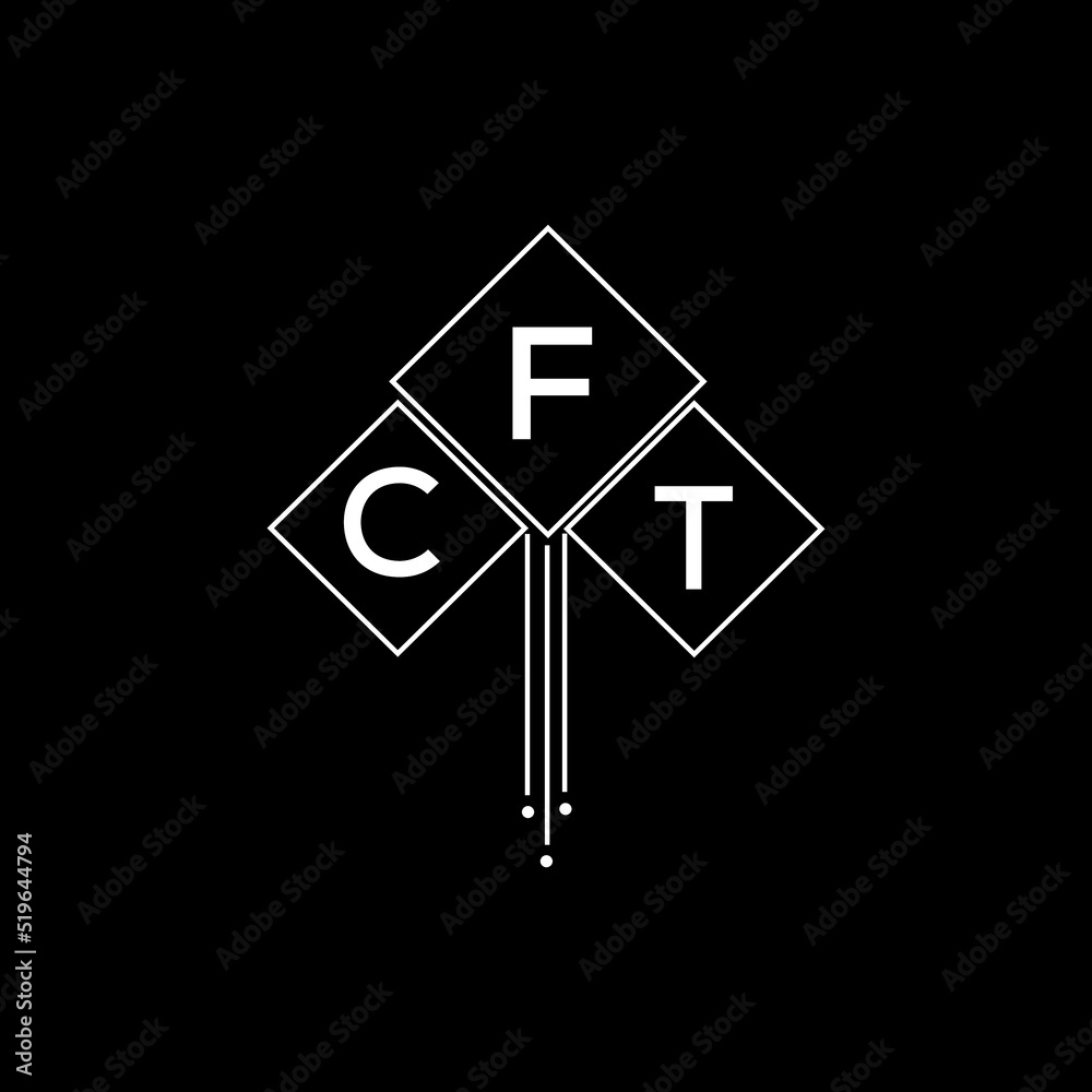 CFT letter logo design with white background in illustrator, CFT vector ...