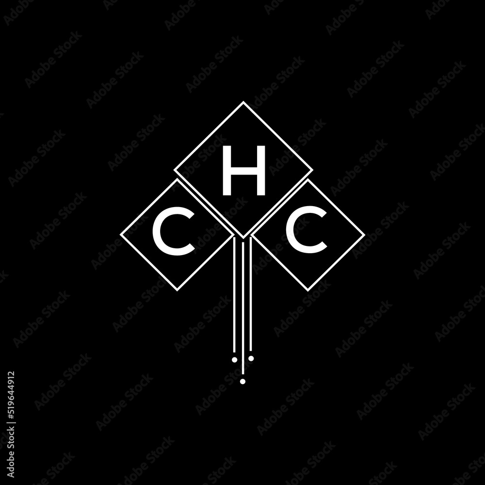 CHC letter logo design with white background in illustrator, CHC vector ...