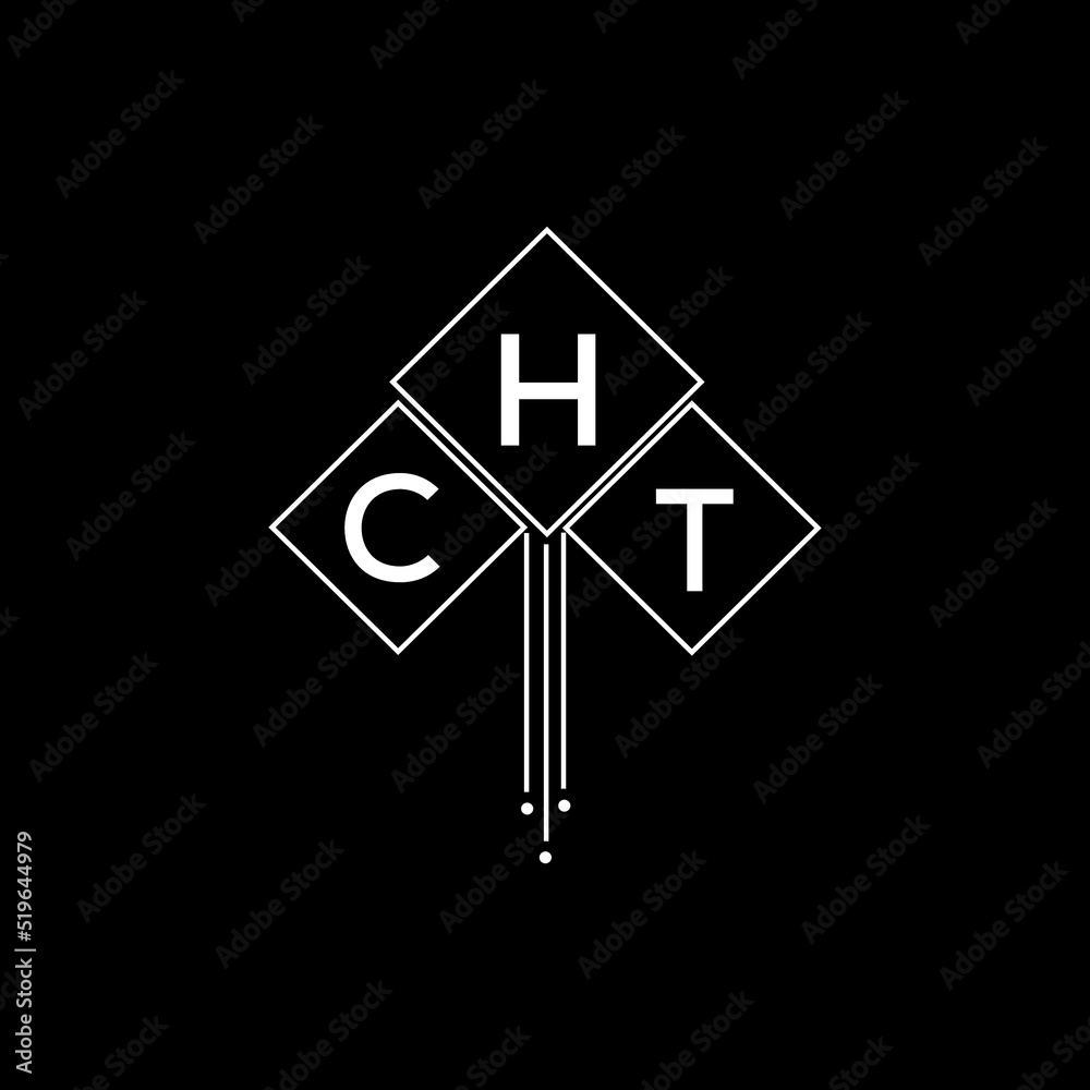 CHT letter logo design with white background in illustrator, CHT vector ...