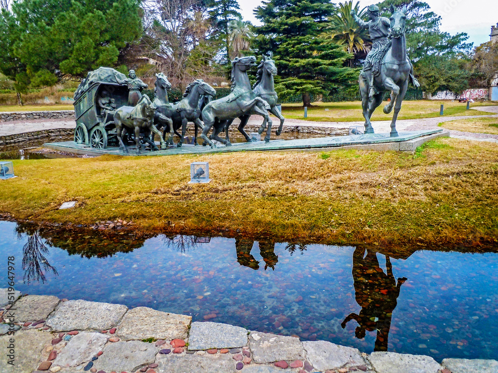 The Carreta Monument, created by sculptor Jose Belloni, in honor of the ...