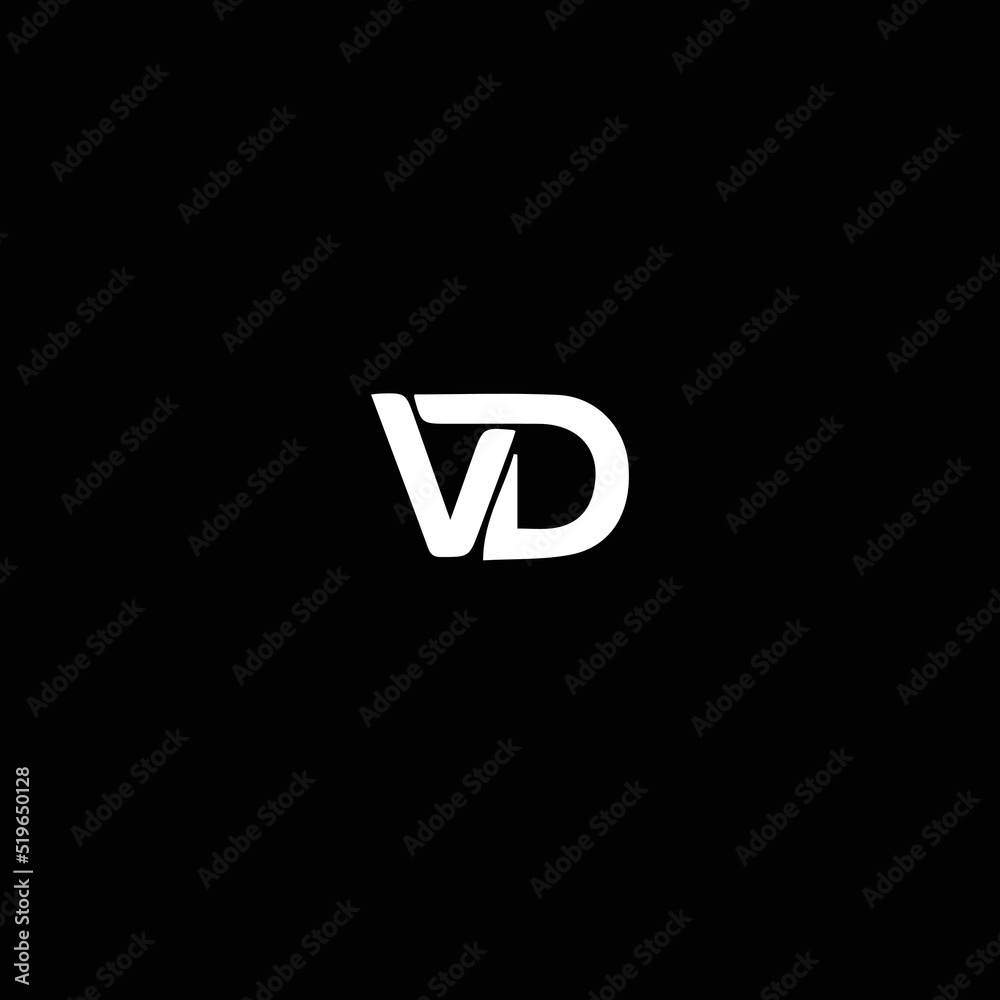 VD VD Logo Design, Creative Minimal Letter VD VD Monogram Stock Vector ...