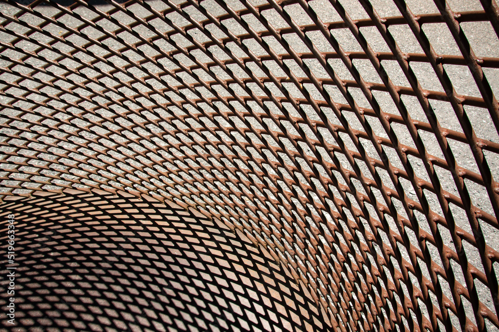 Corten grid Stock Photo | Adobe Stock