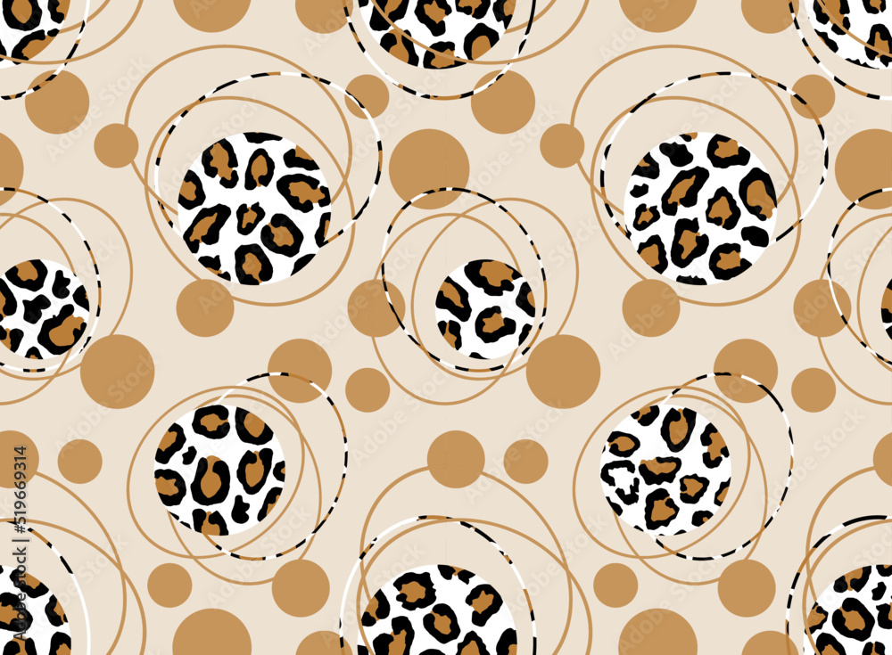 Seamless abstract animal skin pattern. Vector Illustration. Stock ...