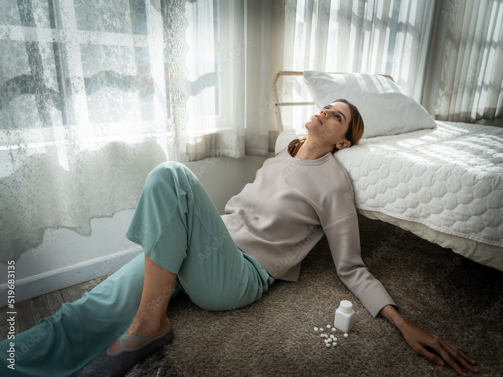 psychiatric patient suffers from her illness Stock Photo | Adobe Stock