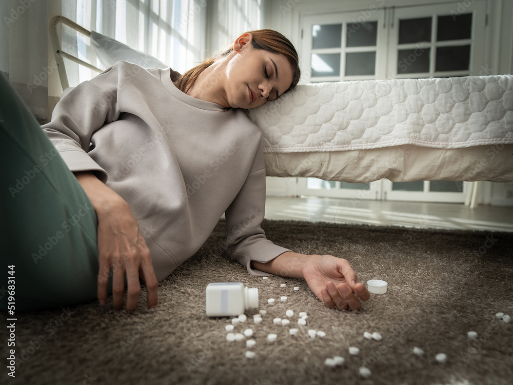 psychiatric patient suffers from her illness Stock Photo | Adobe Stock