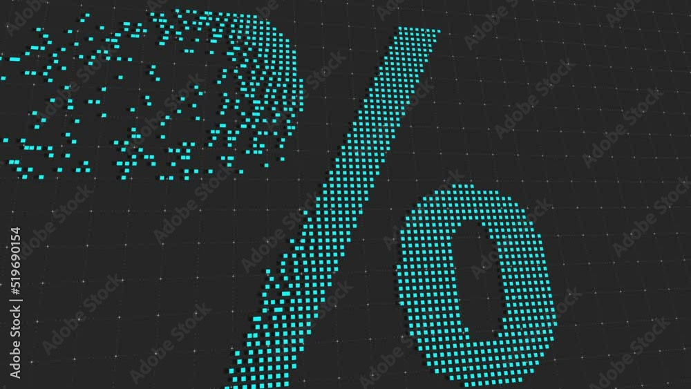 Inflation and rise in interest rates eating away savings, Pixel art ...