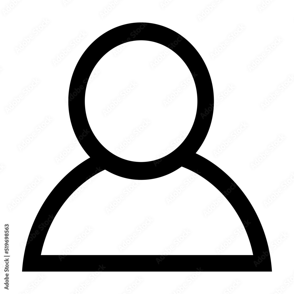 User profile login icon vector set. User avatar icon or button. Person ...