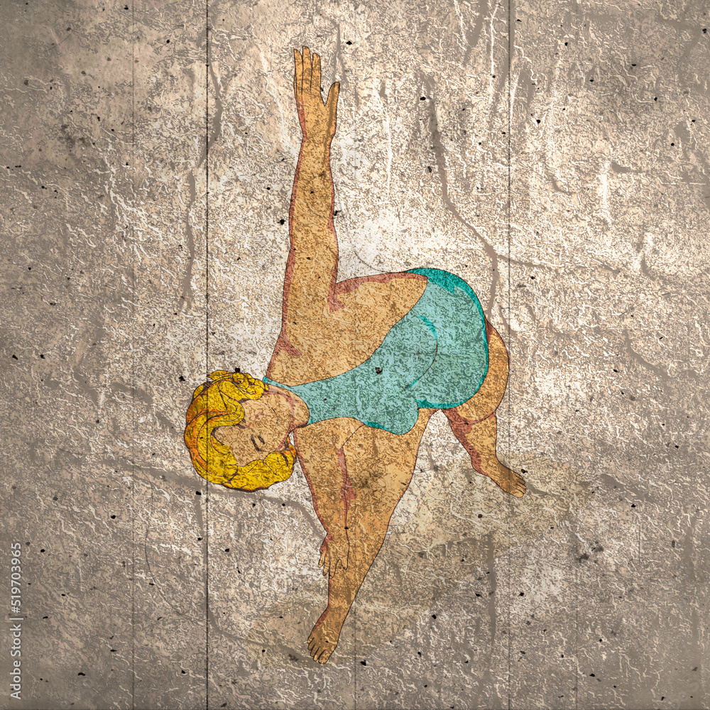 Beautiful plus size woman wearing underwear or swimsuit. Body positive ...