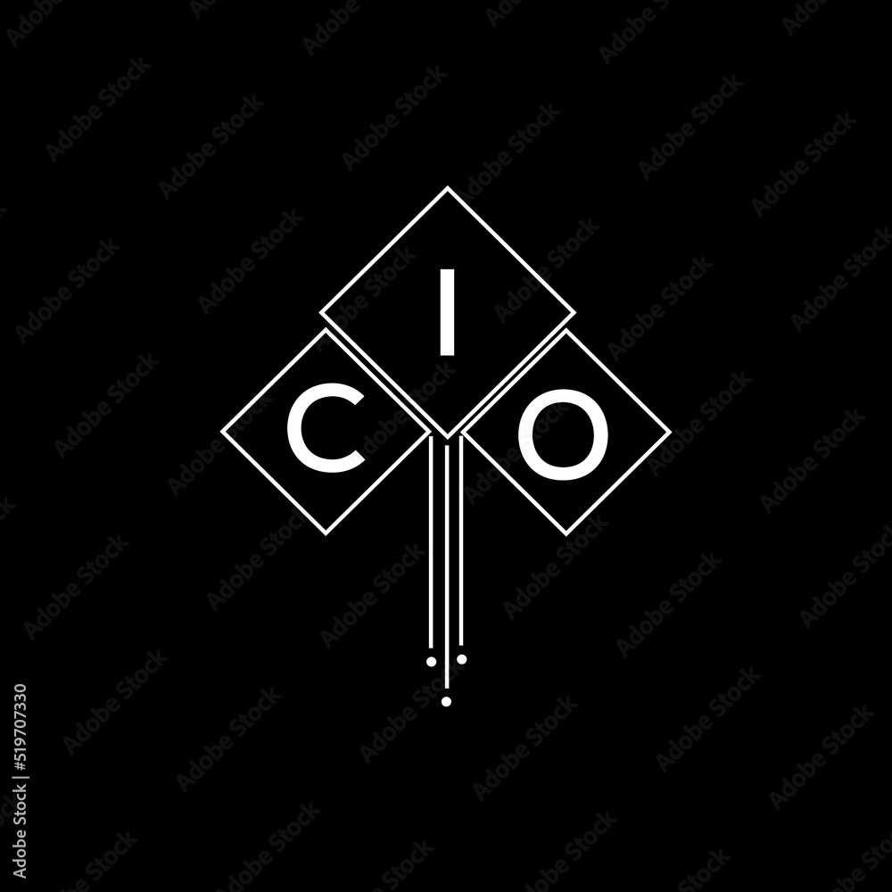 CIO letter logo design with white background in illustrator, CIO vector ...