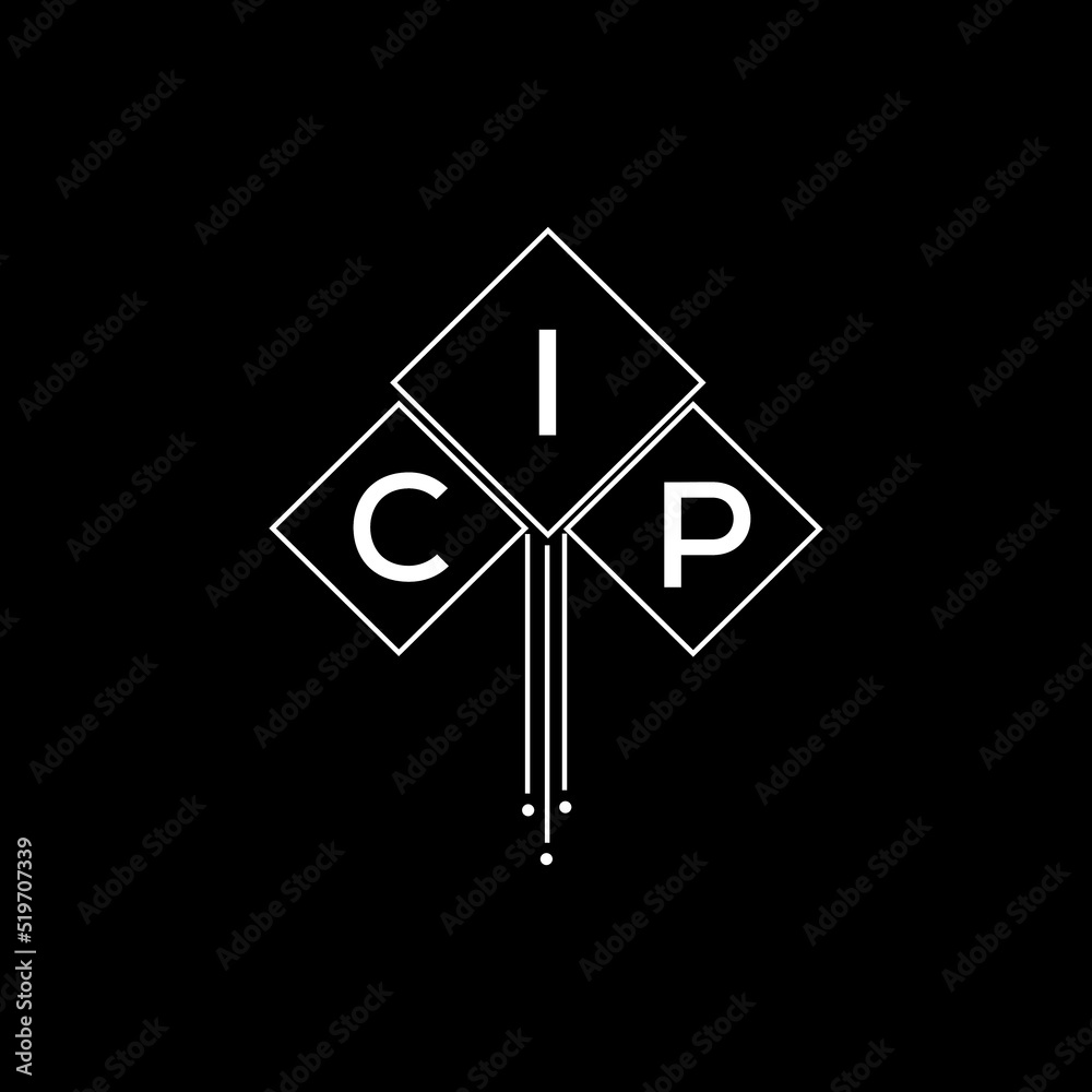 CIP letter logo design with white background in illustrator, CIP vector ...