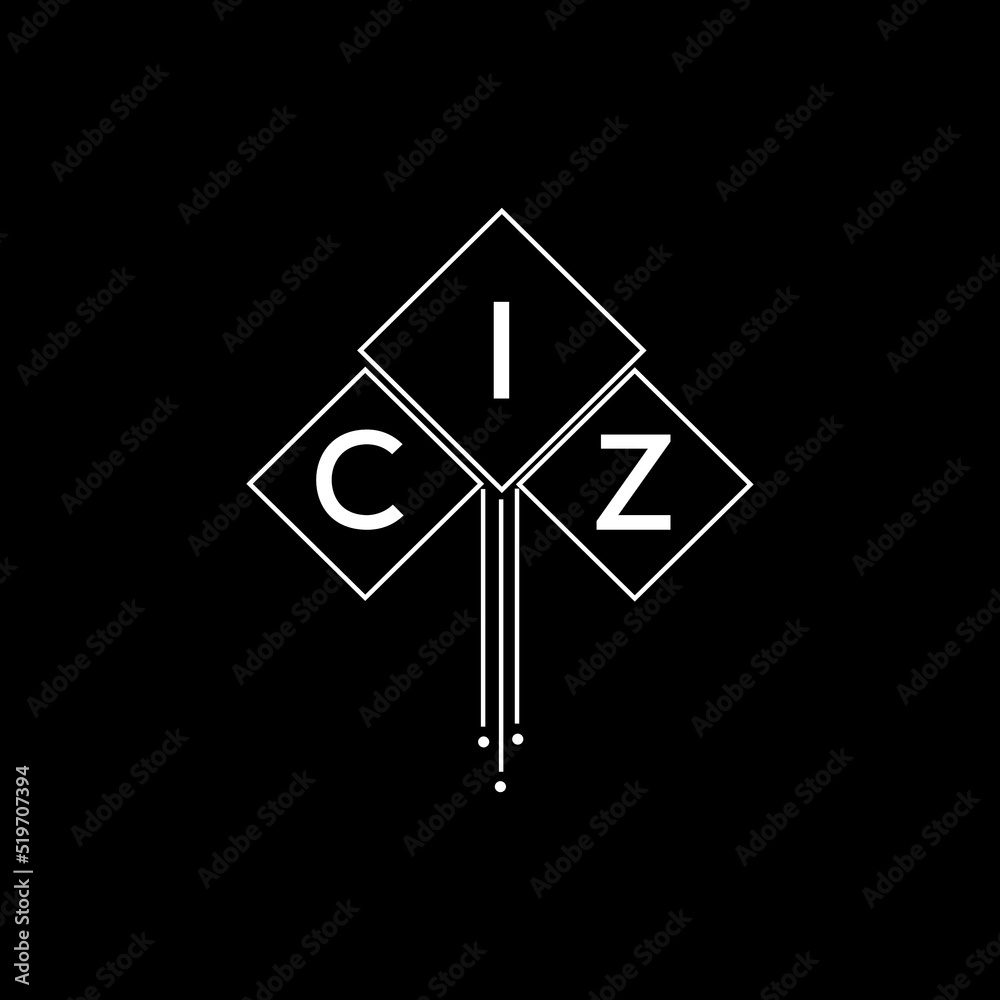 CIZ letter logo design with white background in illustrator, CIZ vector ...