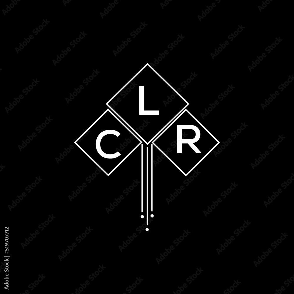 CLR letter logo design with white background in illustrator, CLR vector ...