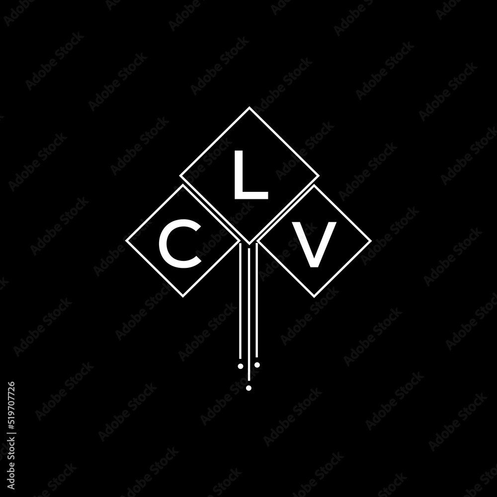 CLV letter logo design with white background in illustrator, CLV vector ...