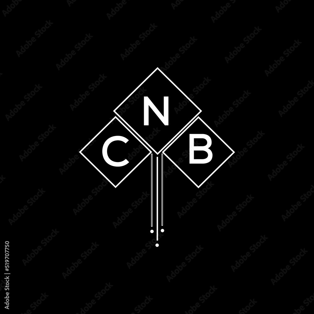 CNB letter logo design with white background in illustrator, CNB vector ...