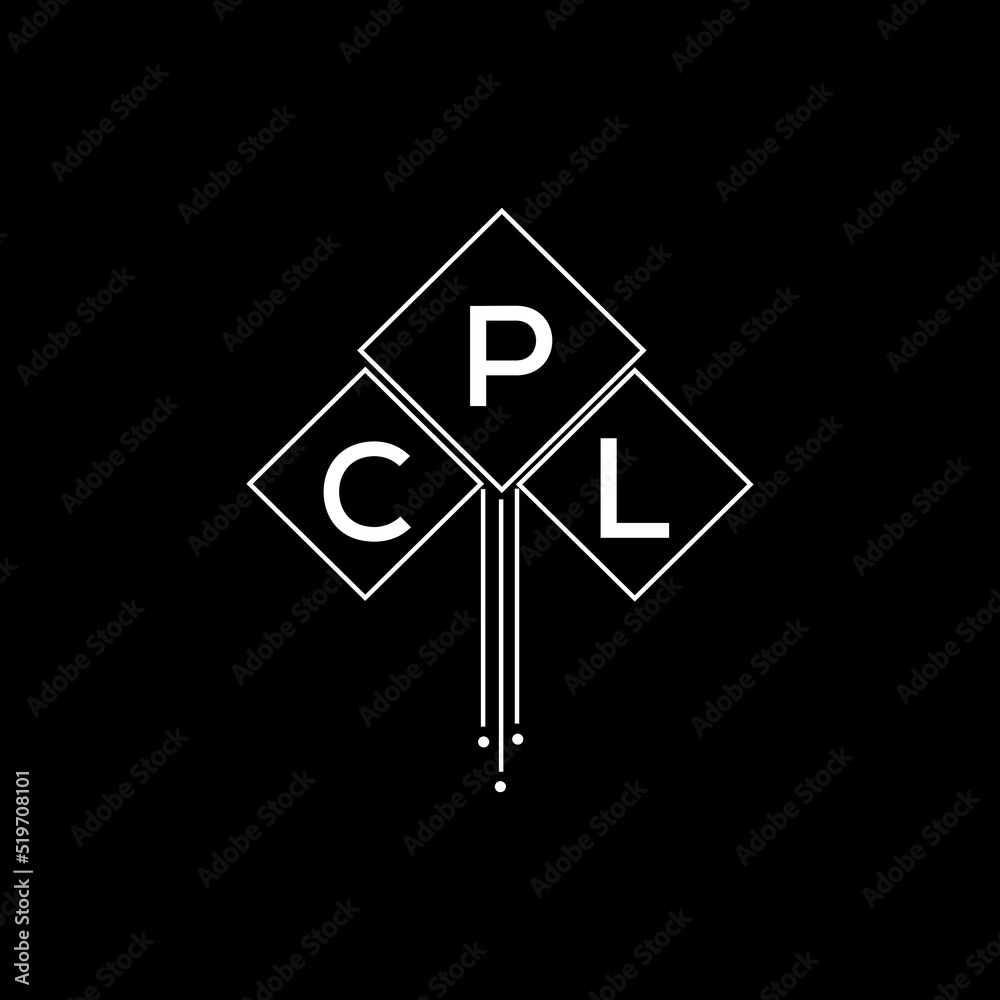 CPL letter logo design with white background in illustrator, CPL vector ...