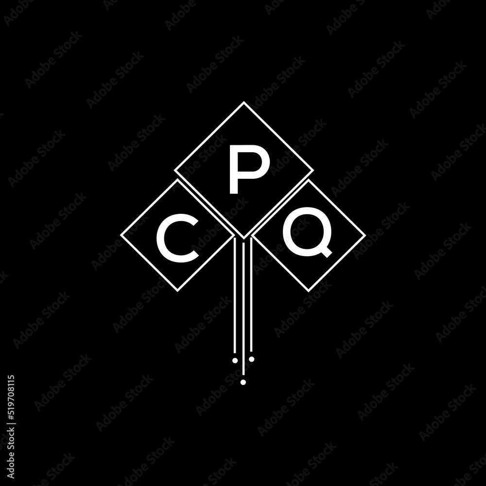CPQ letter logo design with white background in illustrator, CPQ vector ...
