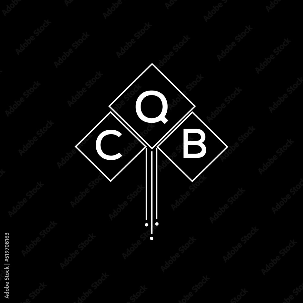 CQB letter logo design with white background in illustrator, CQB vector logo modern alphabet ...