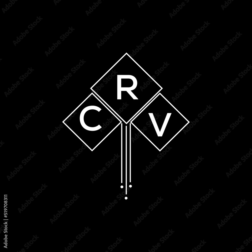 CRV letter logo design with white background in illustrator, CRV vector ...