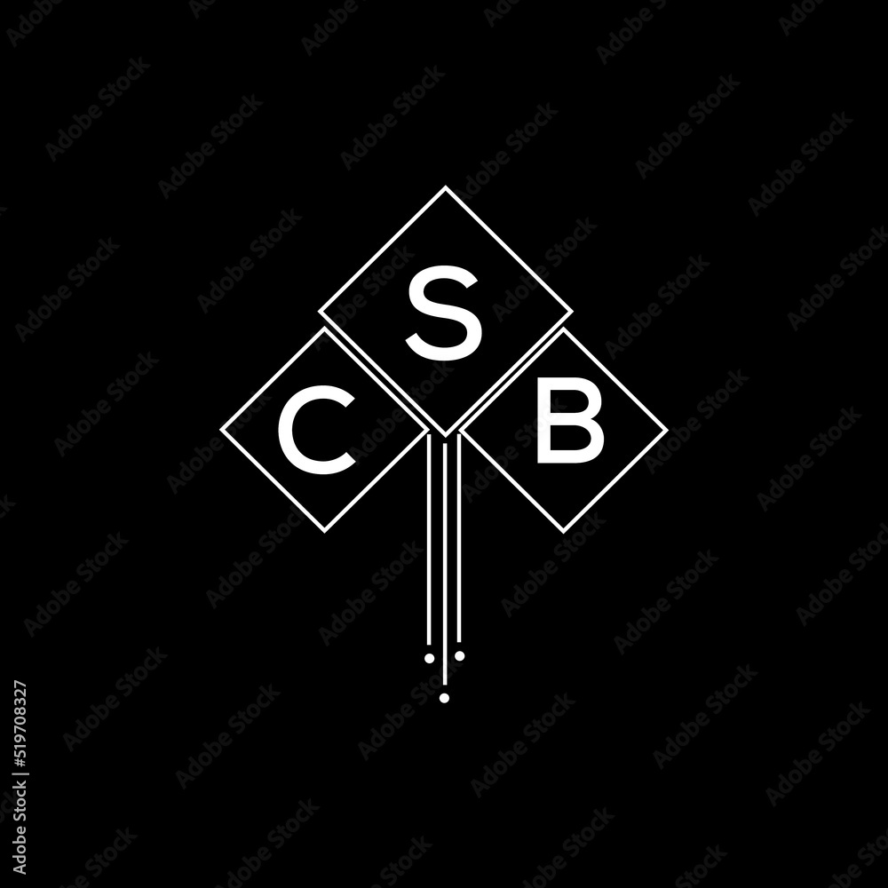 CSB letter logo design with white background in illustrator, CSB vector ...