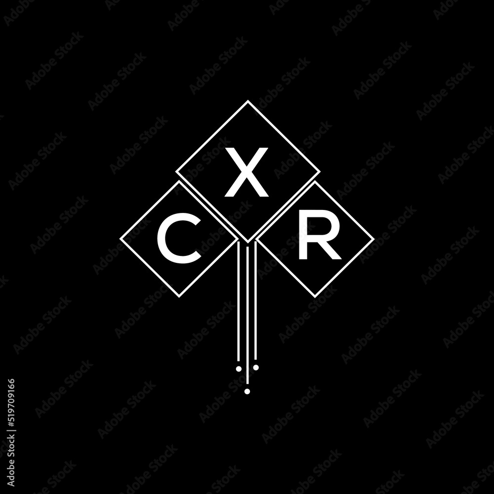 CXR letter logo design with white background in illustrator, CXR vector logo modern alphabet ...