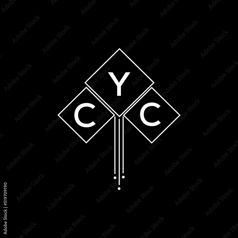 CYC letter logo design with white background in illustrator, CYC vector ...