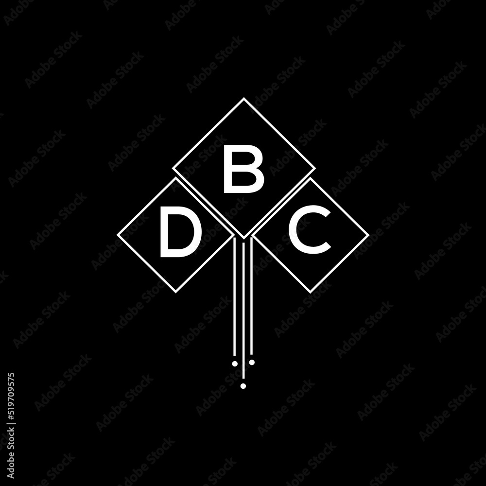 DBC letter logo design with white background in illustrator, DBC vector ...