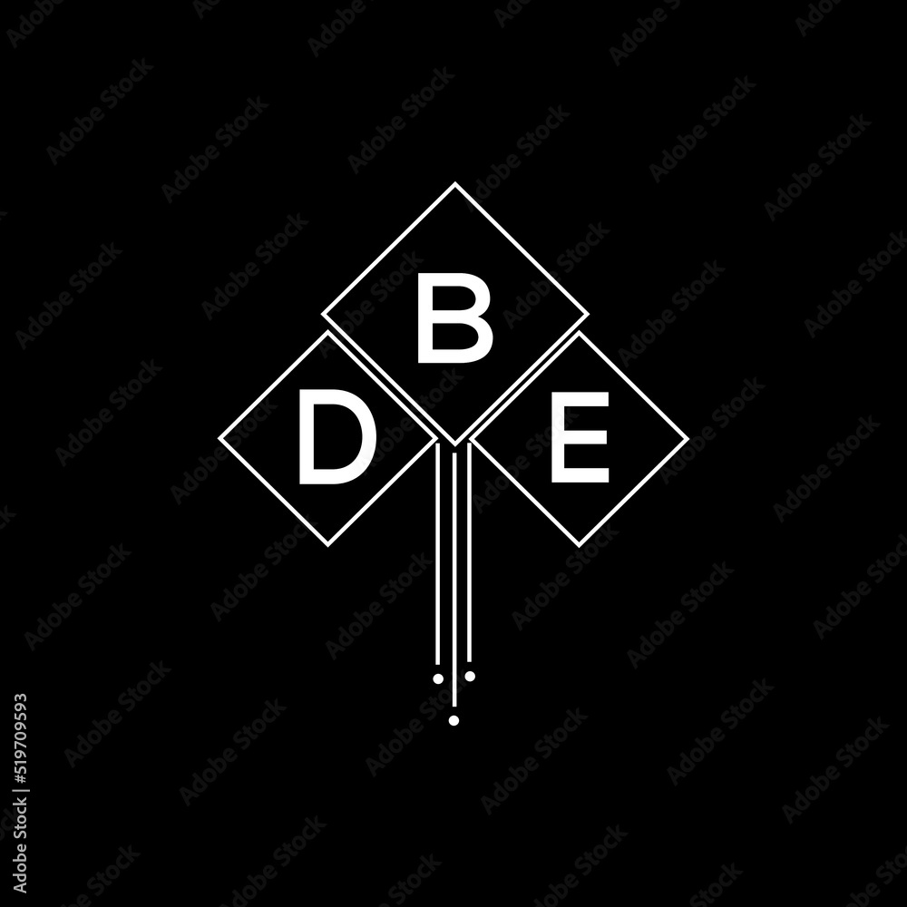 DBE letter logo design with white background in illustrator, DBE vector ...