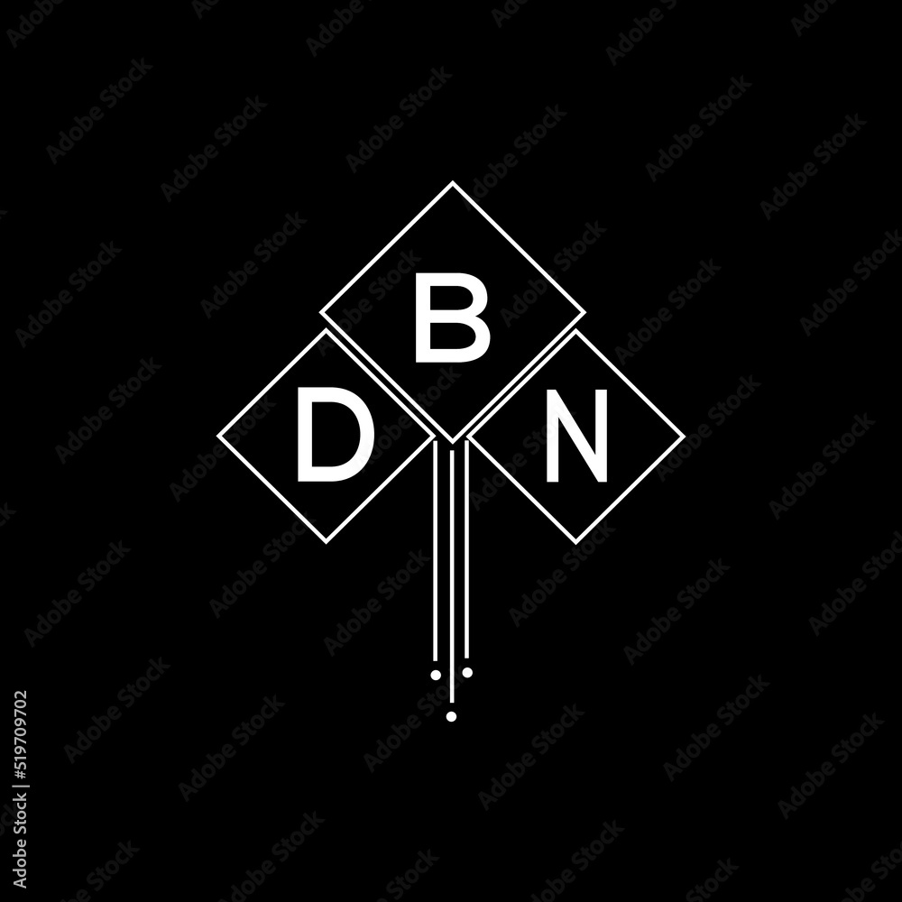DBN letter logo design with white background in illustrator, DBN vector ...