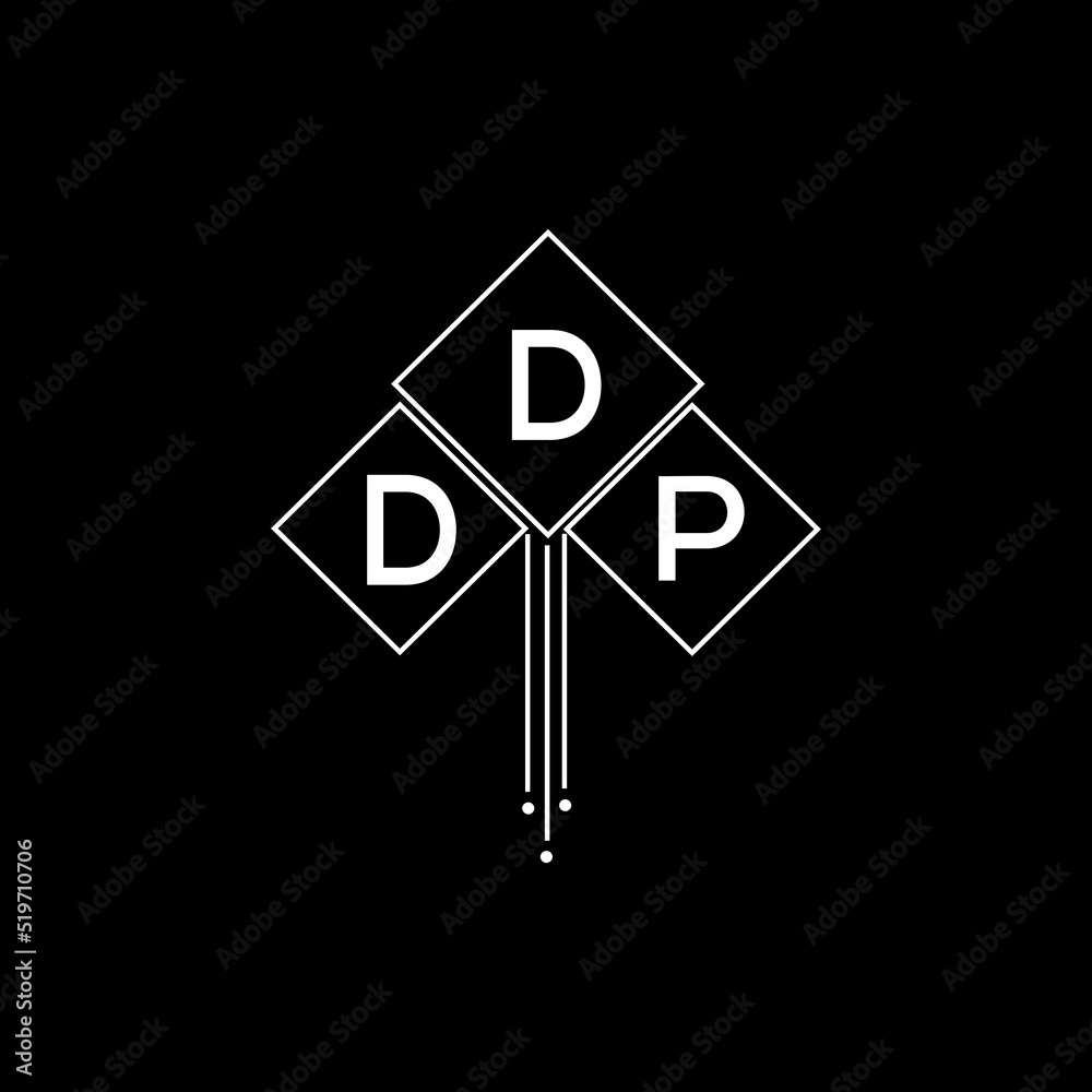 DDP letter logo design with white background in illustrator, DDP vector ...