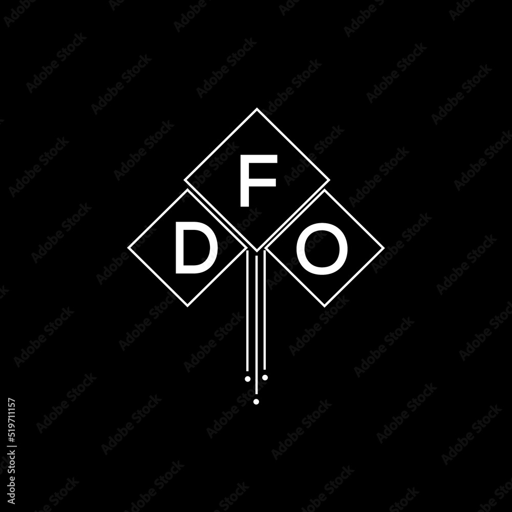 DFO letter logo design with white background in illustrator, DFO vector ...