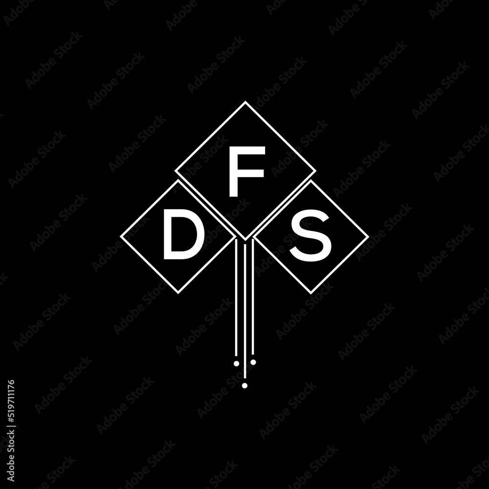 DFS letter logo design with white background in illustrator, DFS vector ...