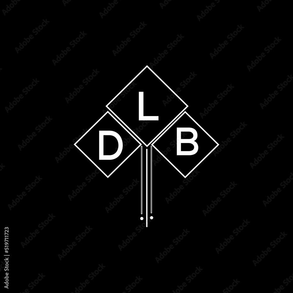 DLB letter logo design with white background in illustrator, DLB vector ...