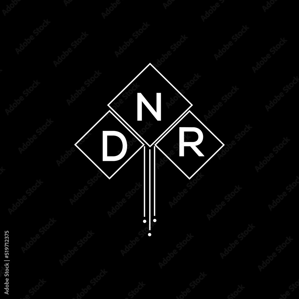DNR letter logo design with white background in illustrator, DNR vector ...