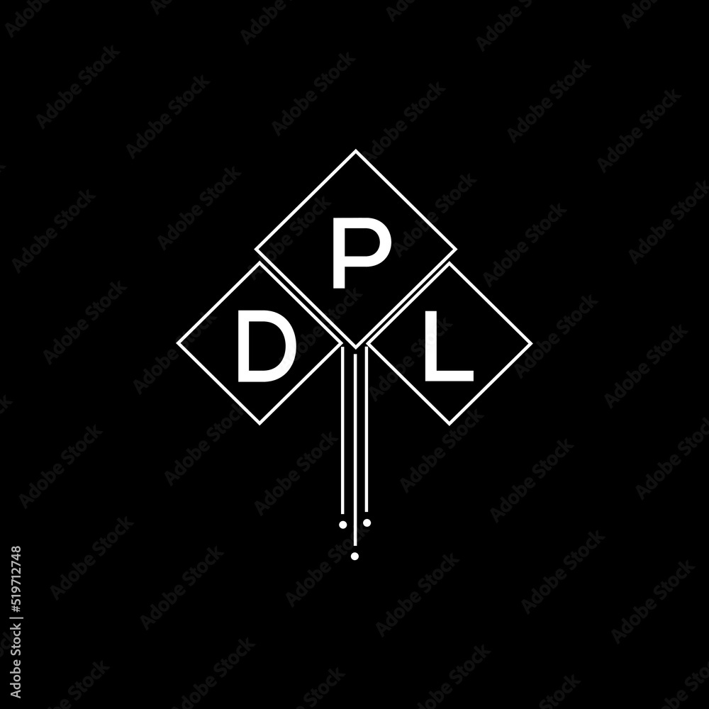 DPL letter logo design with white background in illustrator, DPL vector ...